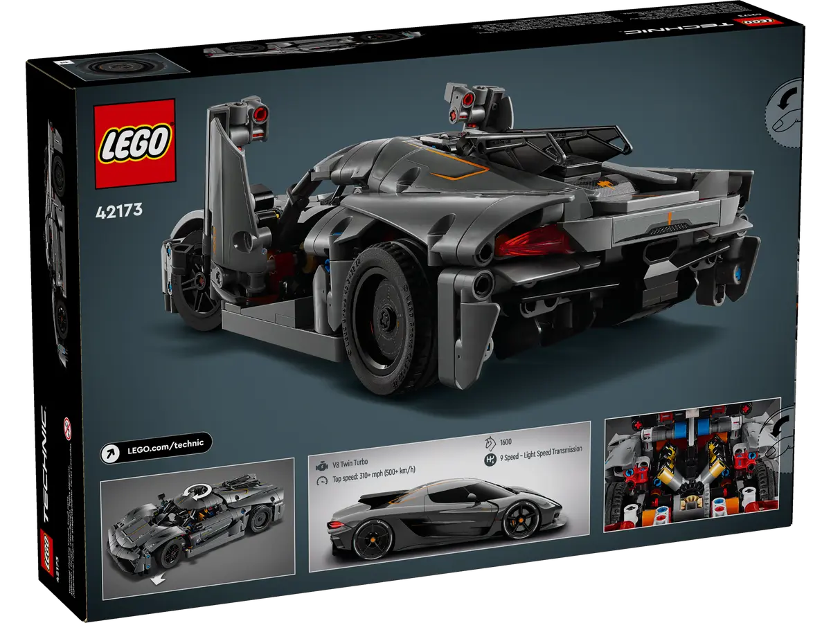 LEGO 42173: Technic: Koenigsegg Jesko Absolut Grey Hypercar – Brick Shack